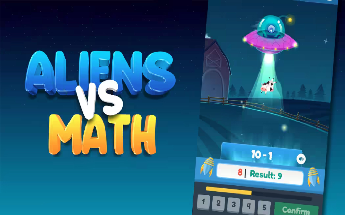 Aliens vs Math 🕹️ Jogue Grátis no Play123