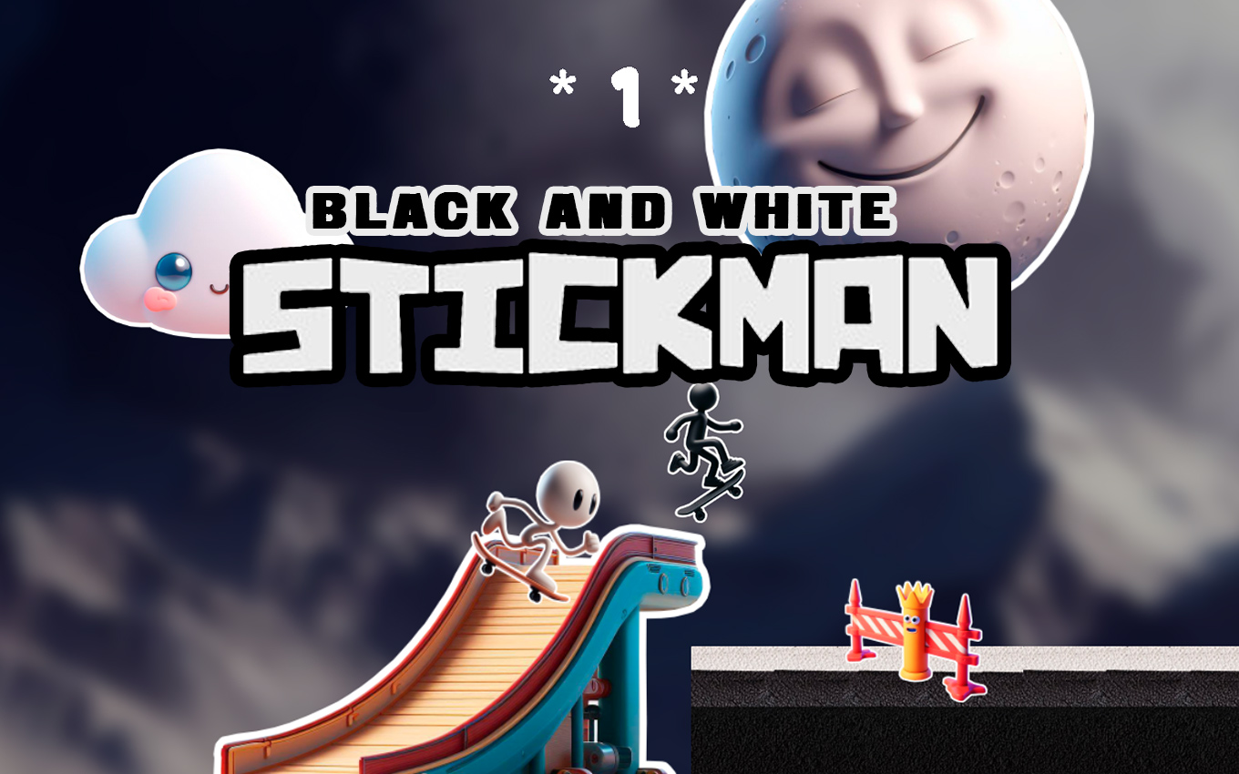 Black and White Stickman 🕹️ Jogue Grátis no Play123