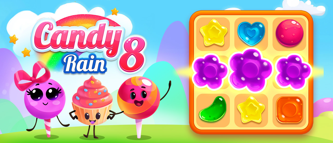 Candy Rain 8 🕹️ Jogue Grátis no Play123