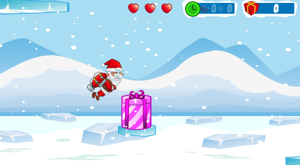 Jetpack Santa 🕹️ Jogue Grátis no Play123