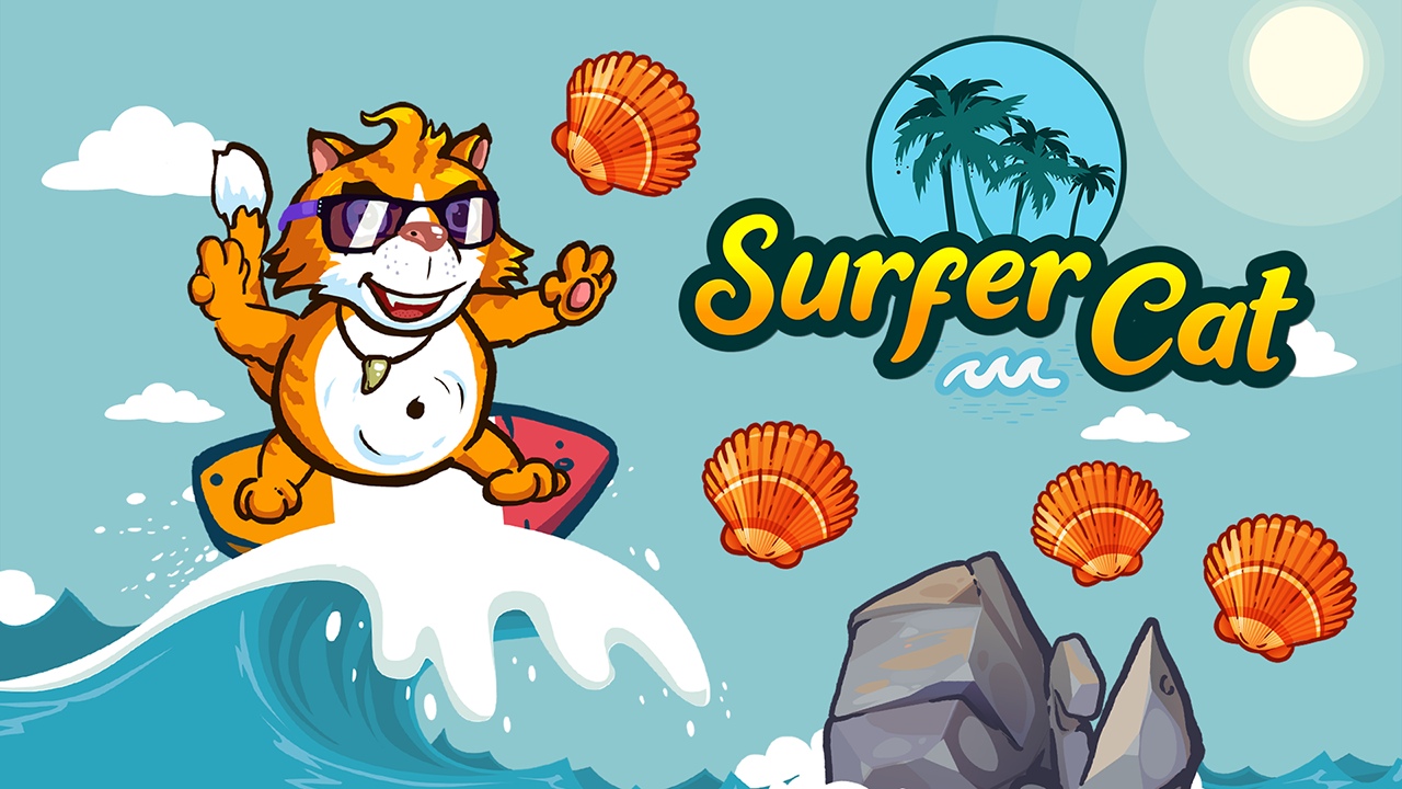 Surfer Cat 🕹️ Jogue Grátis no Play123